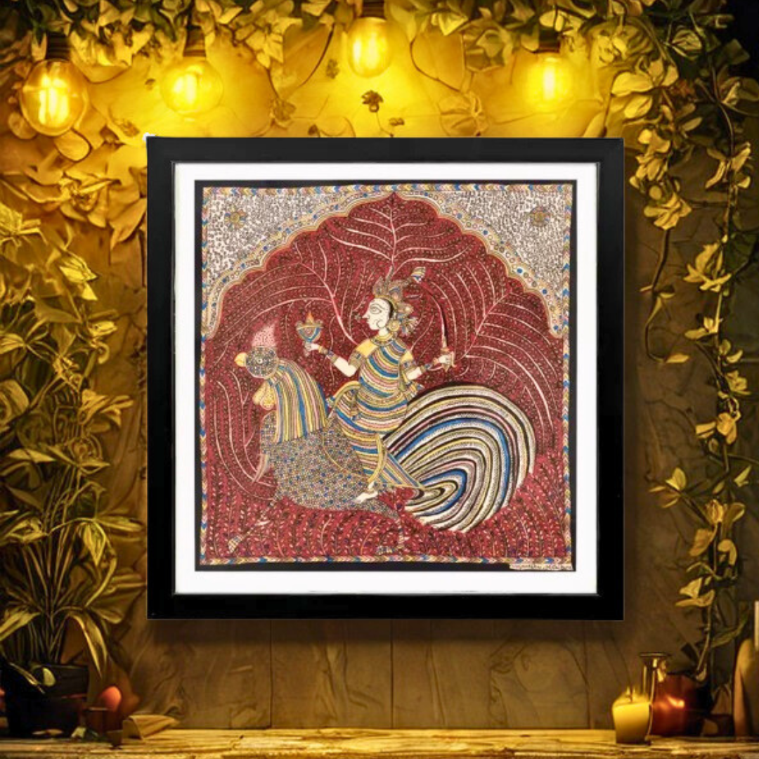 Mata ni Pichadi Painting on canvas in organic colors by master artist ...