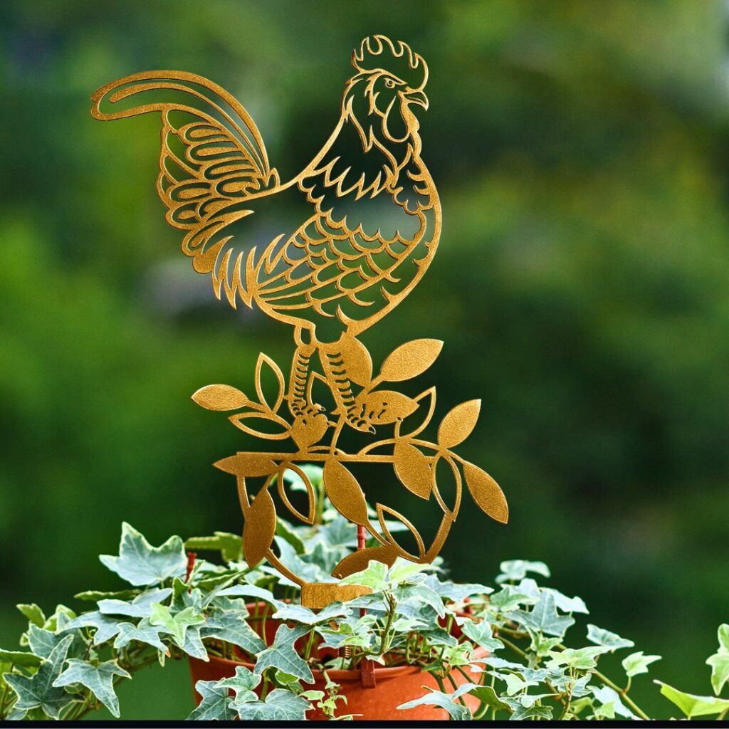Garden Rooster | Rooster Garden Decor - Parodarsh