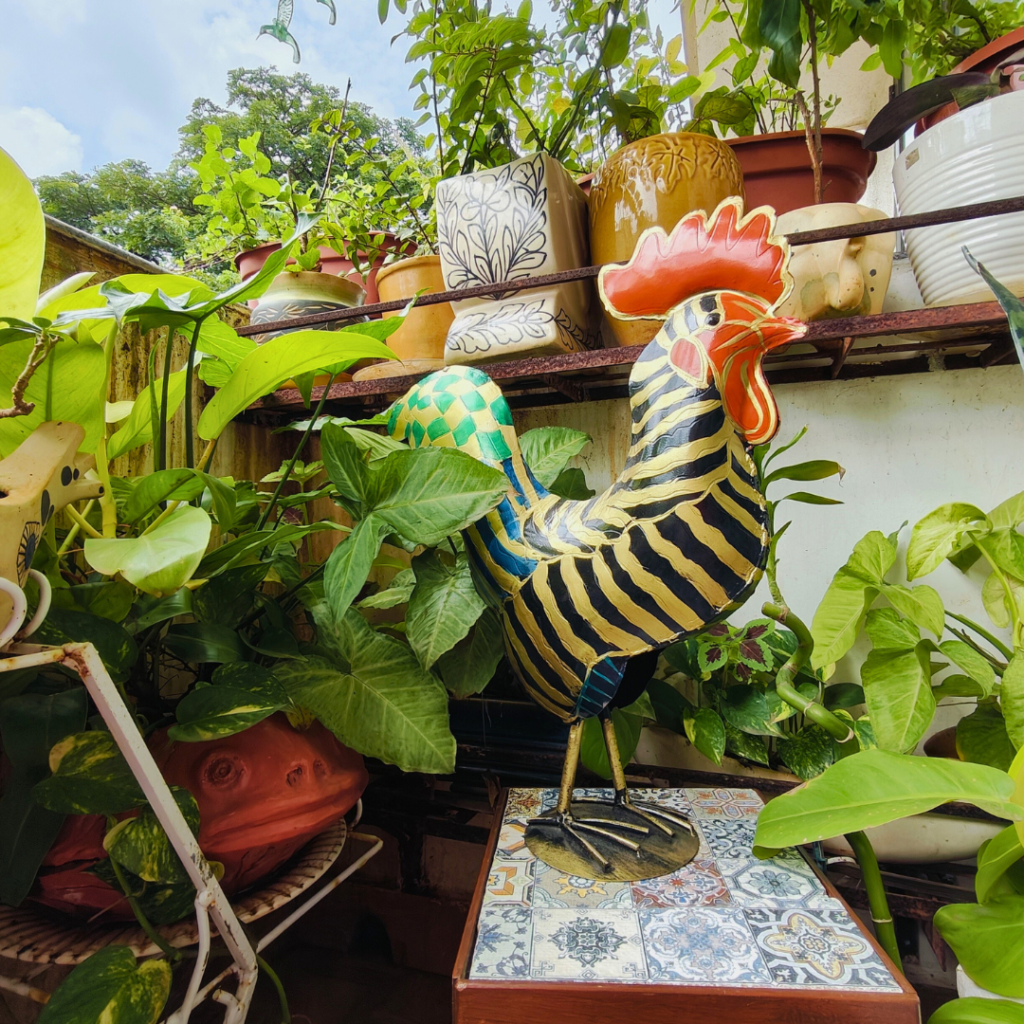 Garden Rooster | Rooster Garden Decor - Parodarsh