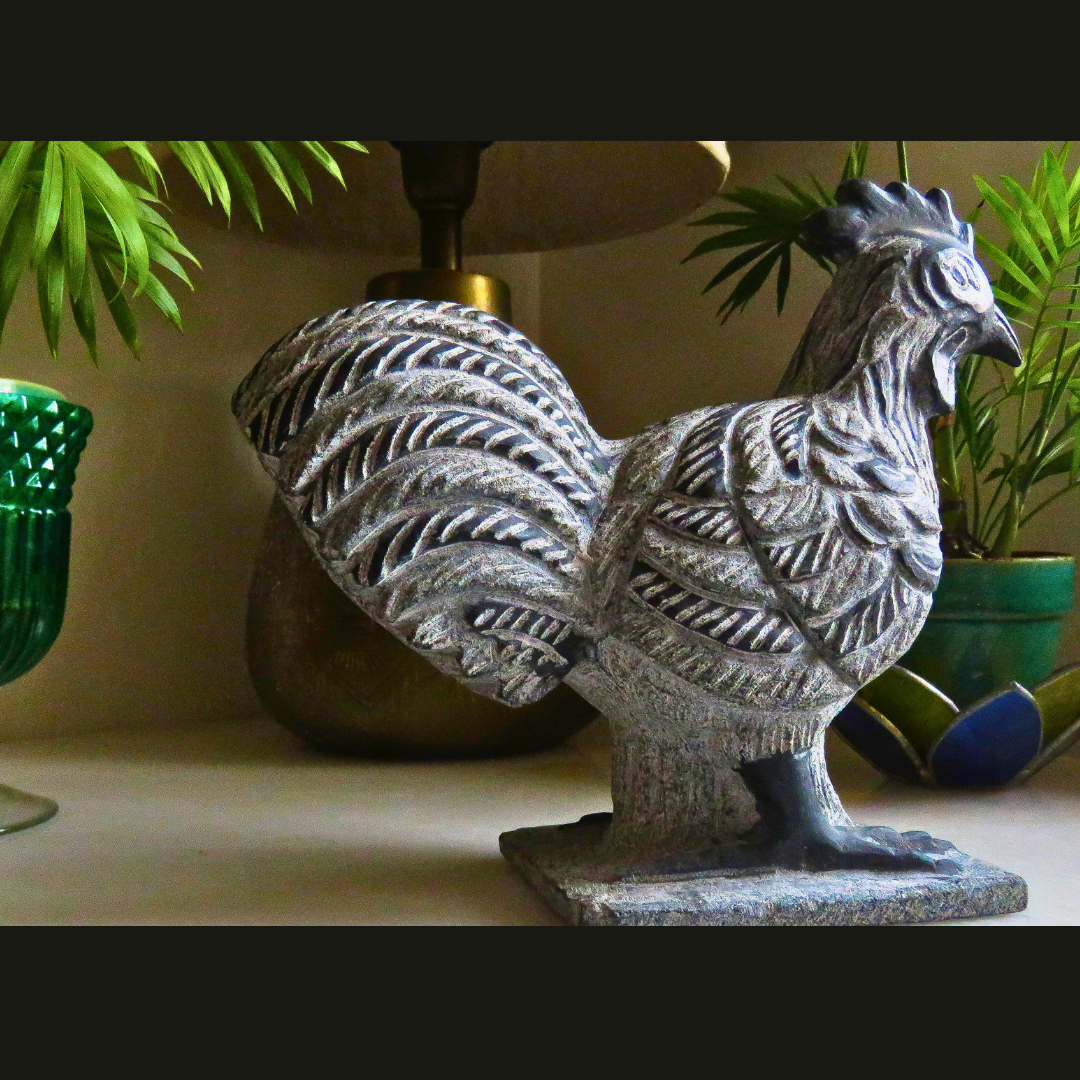 Shop Online Stone Rooster | Handcut Granite Rooster