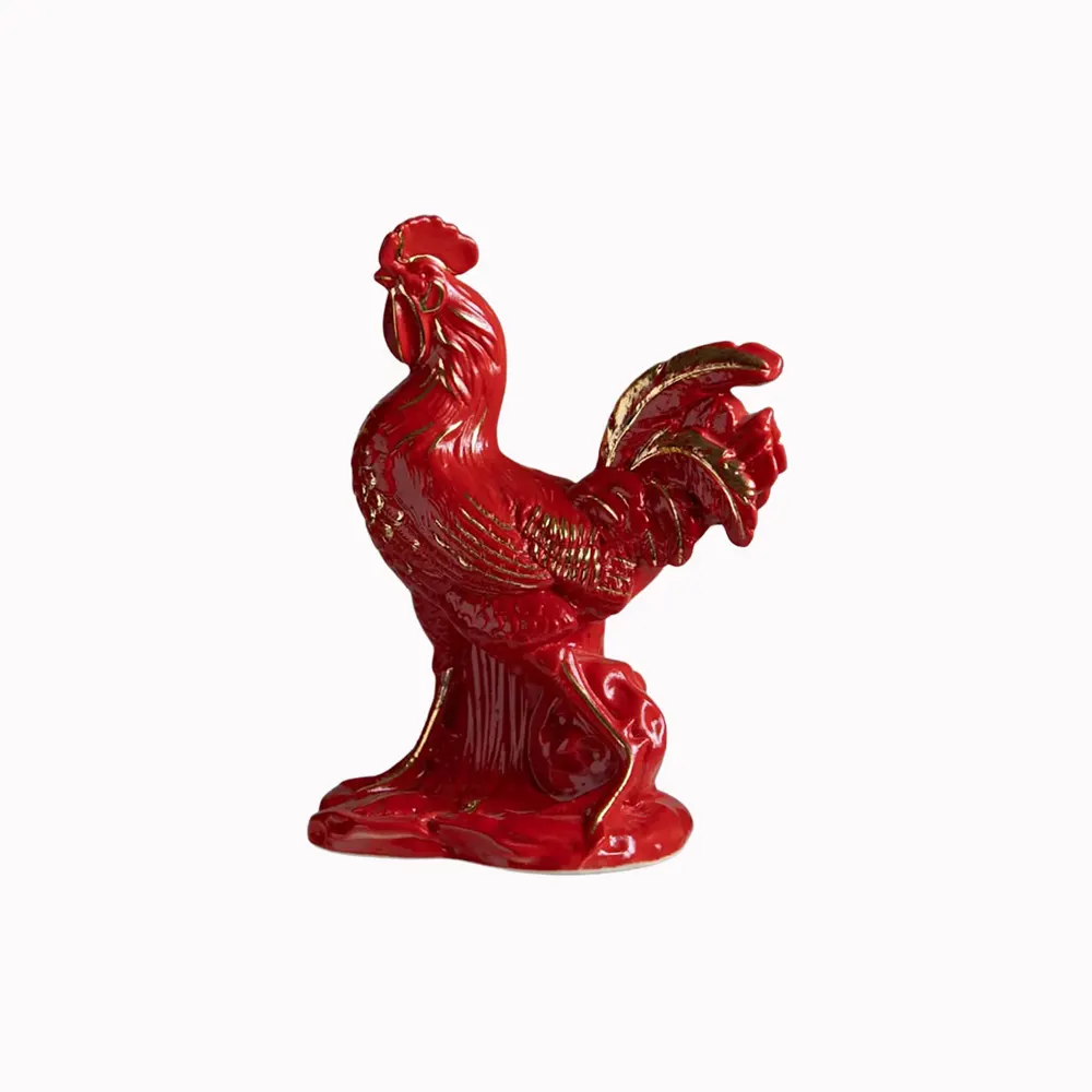 Red Ceramics Art | Buy Rooster Online